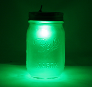Emerald Green Mason Jar Night Light – GeekGearStore
