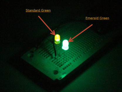 10 PACK – Beautiful Emerald Green 5mm LED Plus Resistors and ...