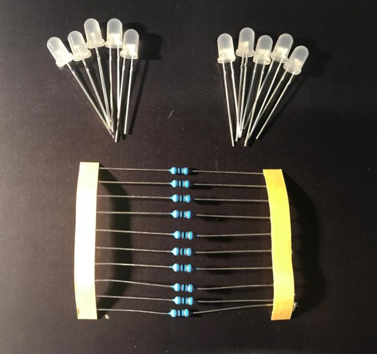 10 PACK – Beautiful Emerald Green 5mm LED Plus Resistors and ...