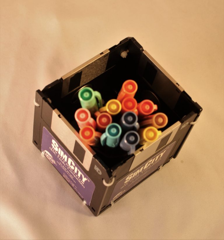 SimCity Video Game Floppy Disk Pen and Pencil Holder – GeekGearStore