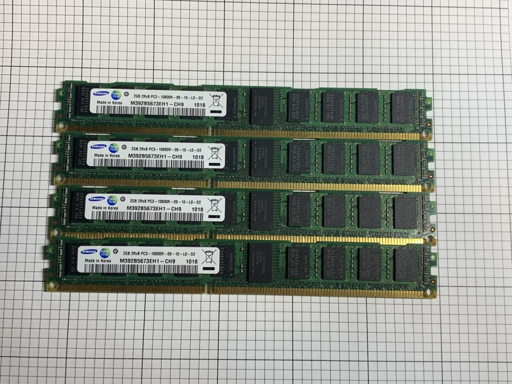 8GB Samsung 4x2GB 2Rx8 PC3-10600R RDIMM DDR3 1333 MHz Memory ...