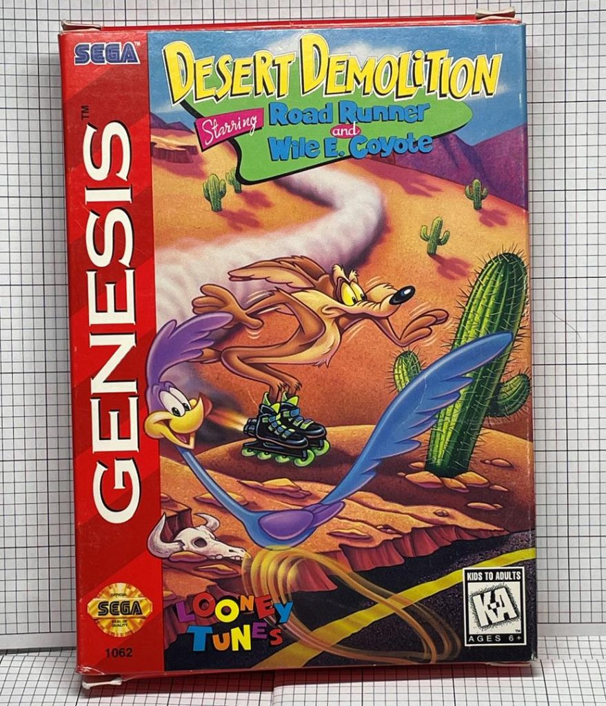 Desert Demolition Starring Road Runner and Wile E. Coyote Sega Genesis ...