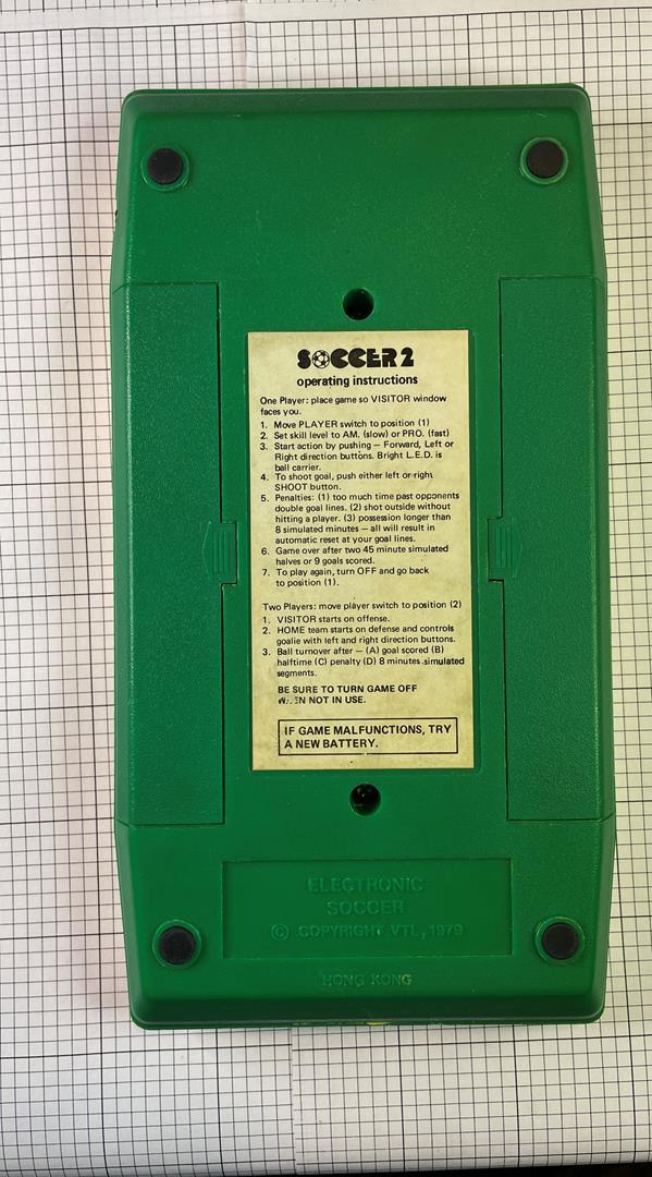 VINTAGE VTL Electronic Soccer 2 (1979) RARE! – GeekGearStore