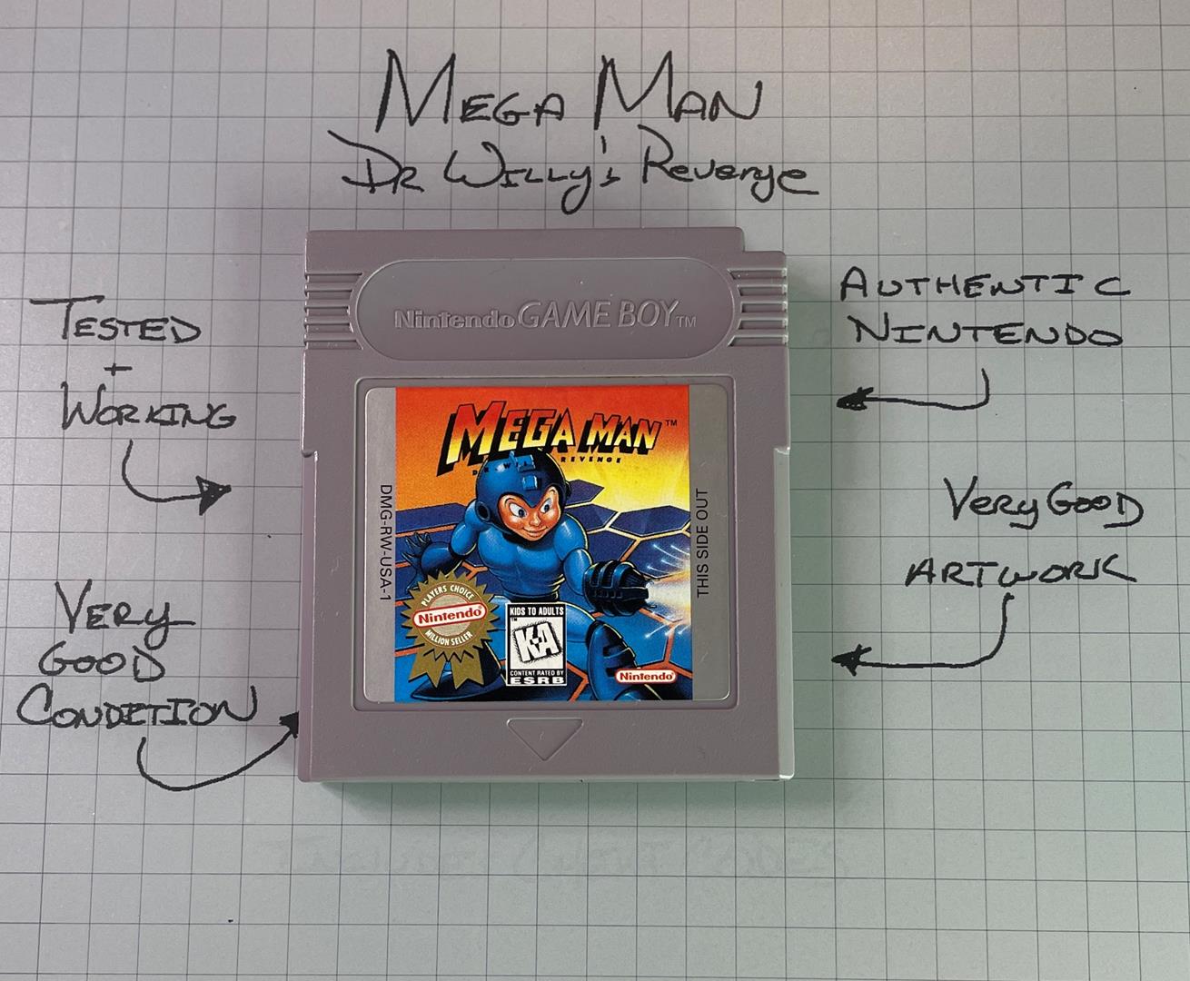 Mega Man~Dr. Wily’s Revenge (Nintendo Game Boy, 1991) Original and ...