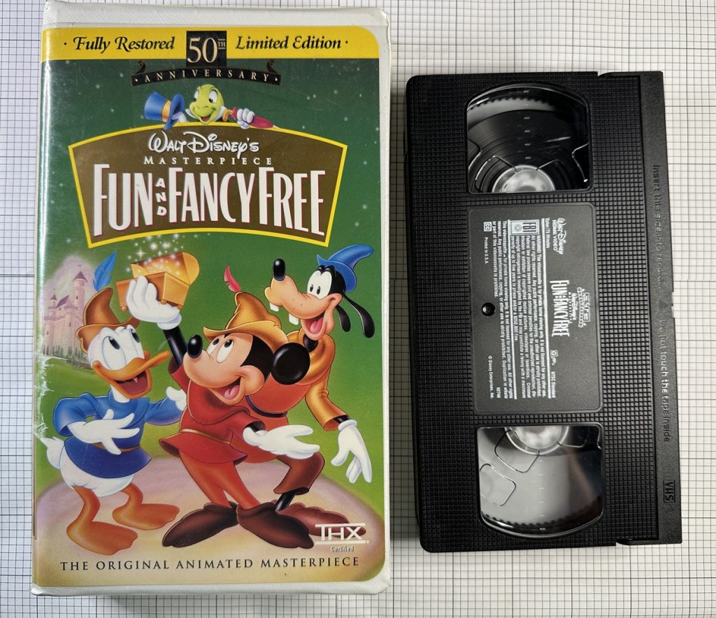Fun and Fancy Free, Disney VHS 1997, 50th Anniversary Edition w ...