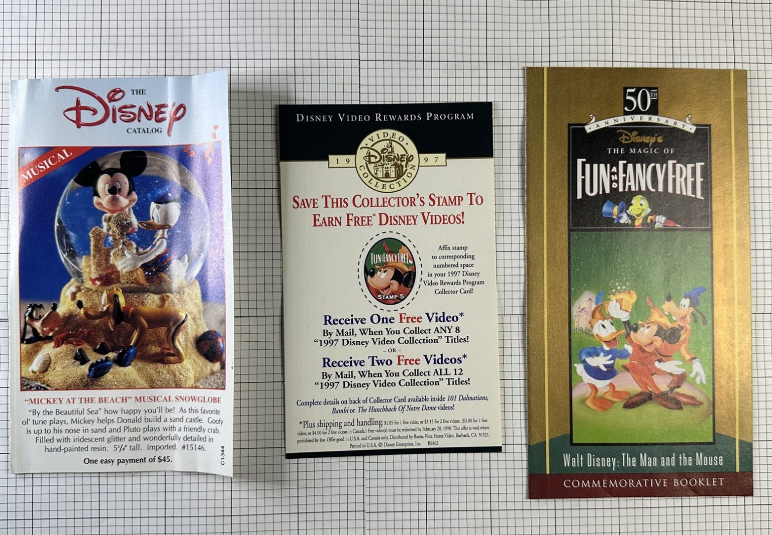 Fun and Fancy Free, Disney VHS 1997, 50th Anniversary Edition w ...